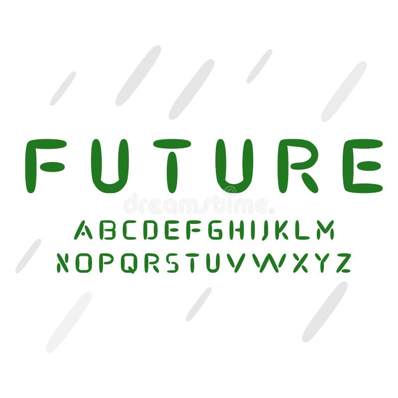 Abstract Technology Science Alphabet Font. Stock Vector - Illustration ...