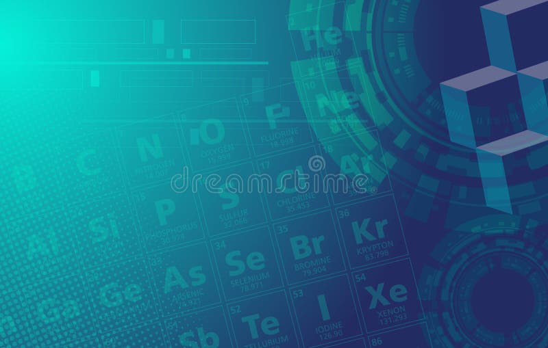 Abstract Technology Chemistry and Science Background Stock Vector ...
