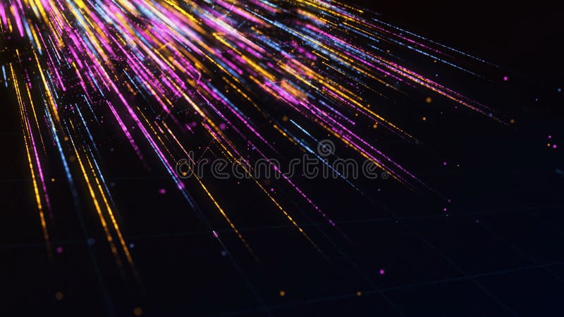 Abstract Technology and Science Backgrounds with Rays of Energy ...