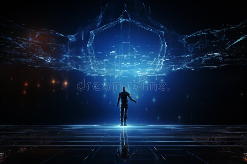 Abstract Technology Science Concept Human Data Health Digital. by ...