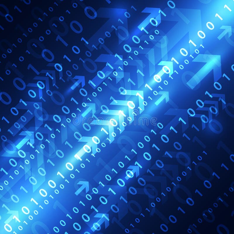 Abstract Technology Security Data Network System Background Vector