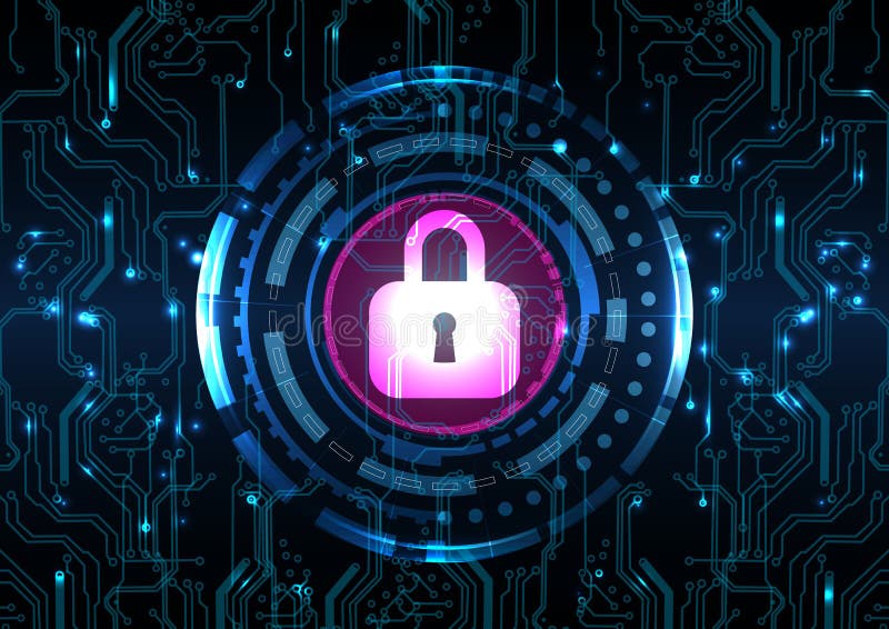 Abstract Technology Security Design Concept Background, Vector ...