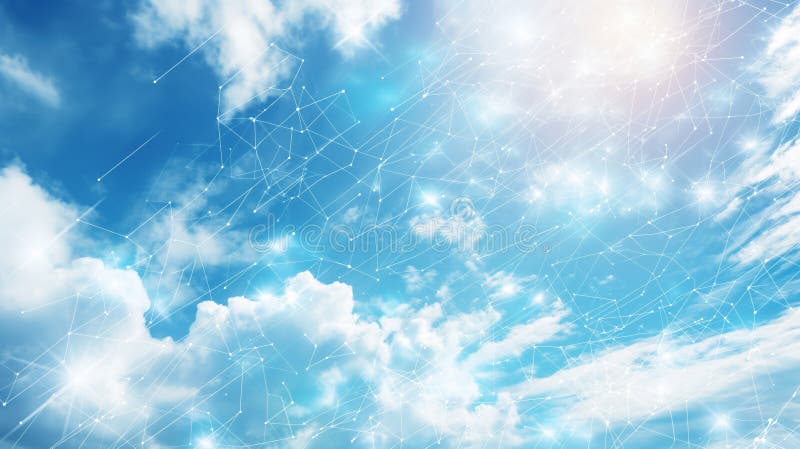 Abstract Technology Sky Background Stock Photo - Image of aesthetic ...