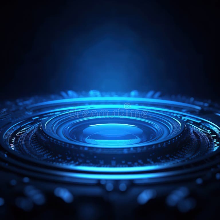 Abstract Technology Spotlight Blue Backgrounds with Spotlight. Stock ...