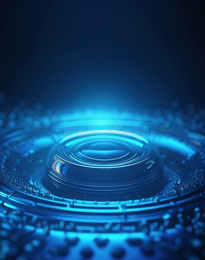 Abstract Technology Spotlight Blue Backgrounds with Spotlight. Stock ...