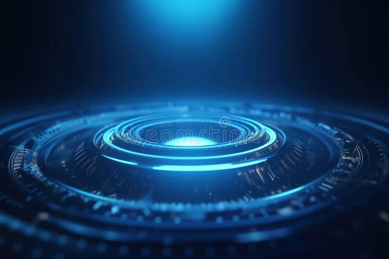 Abstract Technology Spotlight Blue Backgrounds with Spotlight. Stock ...