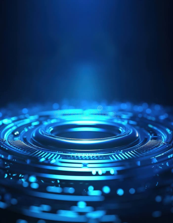 Abstract Technology Spotlight Blue Backgrounds with Spotlight. Stock ...