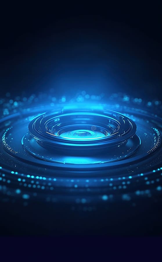 Abstract Technology Spotlight Blue Backgrounds with Spotlight. Stock ...