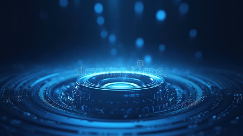 Abstract Technology Spotlight Blue Backgrounds with Spotlight. Stock ...