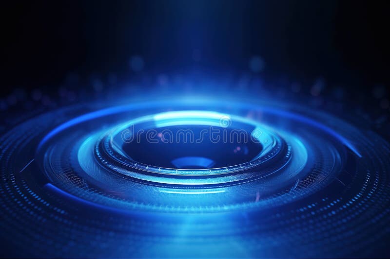 Abstract Technology Spotlight Blue Backgrounds with Spotlight. Stock ...