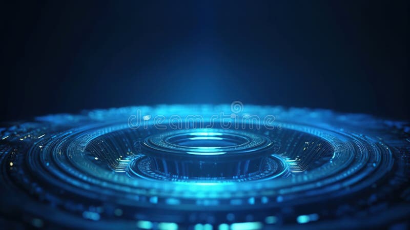 Abstract Technology Spotlight Blue Backgrounds with Spotlight. Stock ...