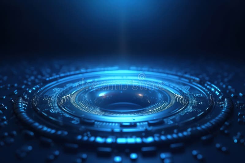 Abstract Technology Spotlight Blue Backgrounds with Spotlight. Stock ...