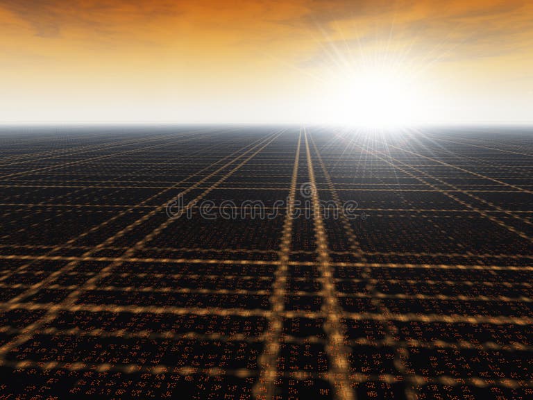 Abstract Technology Star Background Stock Illustration - Illustration ...