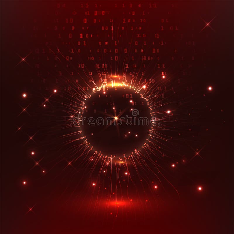 Abstract Technology Theme Vector Background. Eps10 Dark Art ...