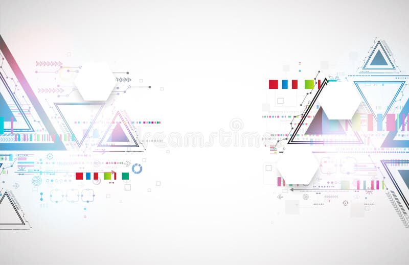 Abstract Technology Triangle Background. Stock Vector - Illustration of ...