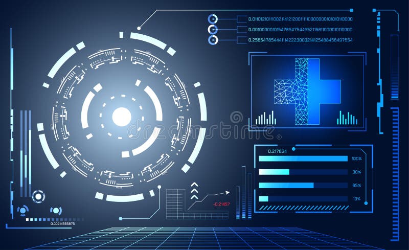 Abstract Technology Ui Futuristic Concept Hud Interface Hologram Stock ...