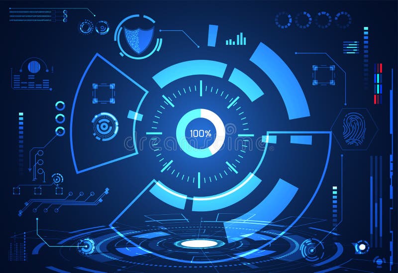 Abstract Technology Ui Futuristic Concept Hud Interface Hologram Stock ...