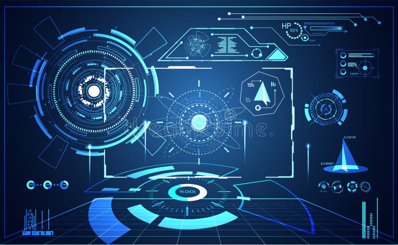 Abstract Technology Ui Futuristic Concept Hud Interface Hologram ...