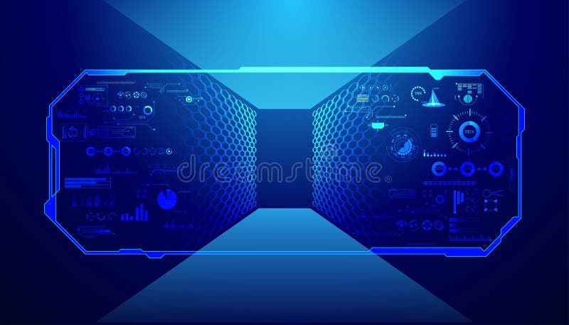 Abstract Technology Ui Futuristic Concept Hud Interface Hologram ...