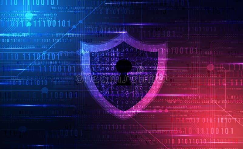 Data Security Technology Blue Background, Ai Big Data Secure, Crime ...