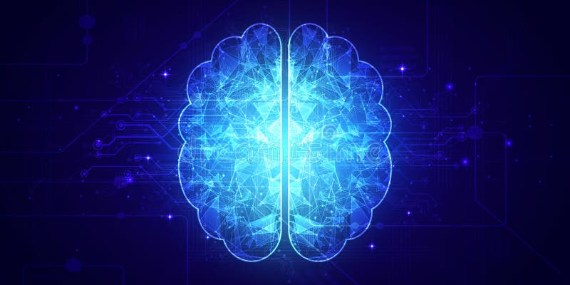 Abstract Digital Technology Brain Futuristic, AI Artificial ...