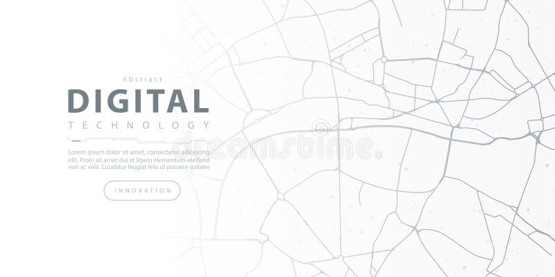 Digital Technology Futuristic Internet Network Speed Connection White ...