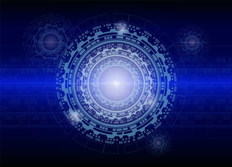 Abstract Technology Vector Illustration on Graphic Design Background ...