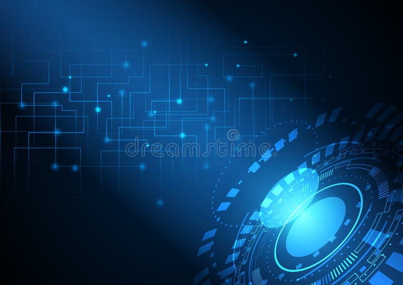 Abstract Technology Vector Illustration Stock Vector - Illustration of ...