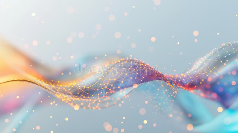 Abstract Technology, Vibrant Circuits and Neural Networks, Dynamic Flow ...