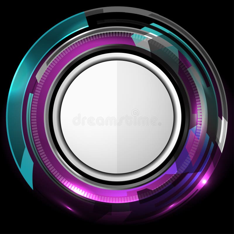 Abstract Technology Violet Background Stock Vector - Illustration of ...