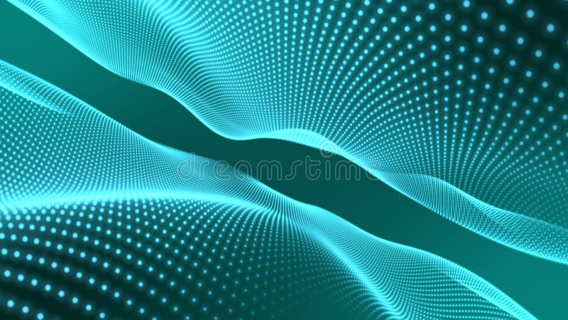 Abstract Technology Wave. Abstract Trapcode Form Digital Particle Wave ...