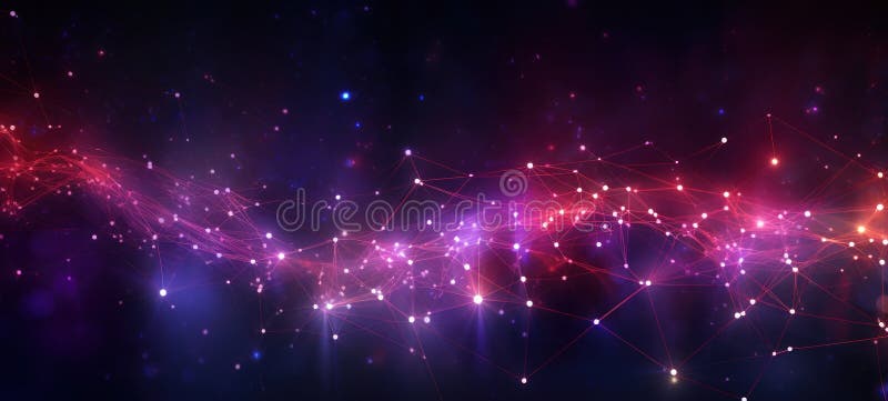 Abstract Technology Wavy Background Design. Hi-tech, AI and Big Data ...