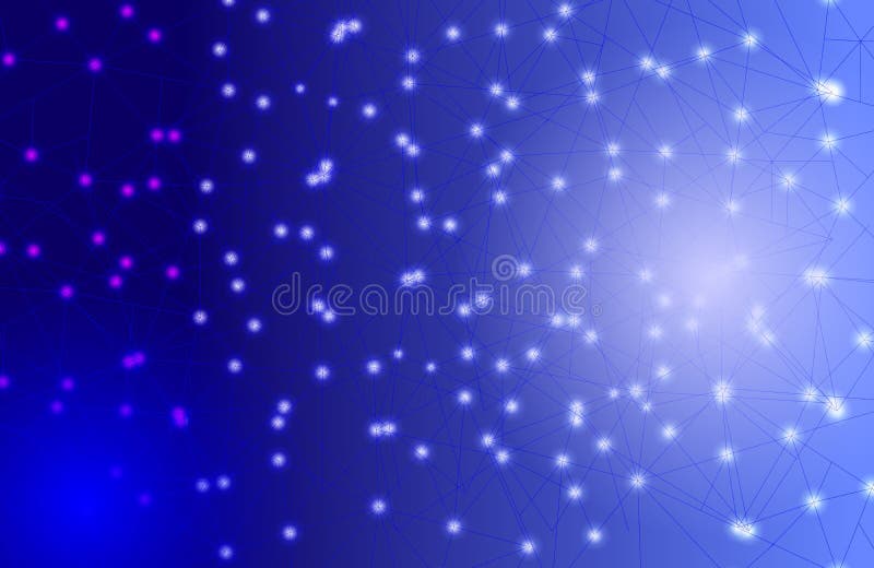 Abstract Technology Web Background. Virtual Concept. World Network ...