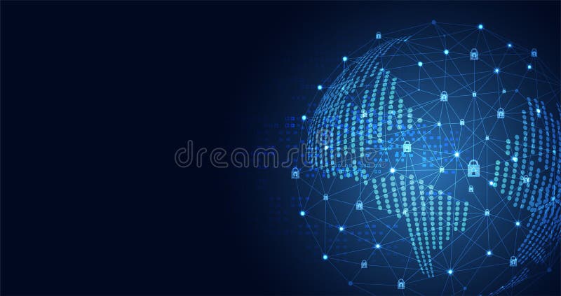 World Cyber Security Concept Background Stock Illustrations – 13,531 ...