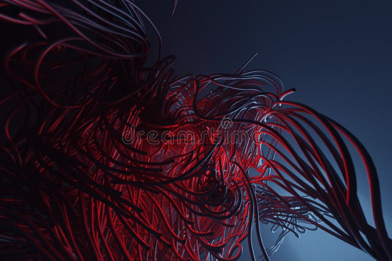 Abstract Telecommunication and Connectivity Fiber Background Stock ...