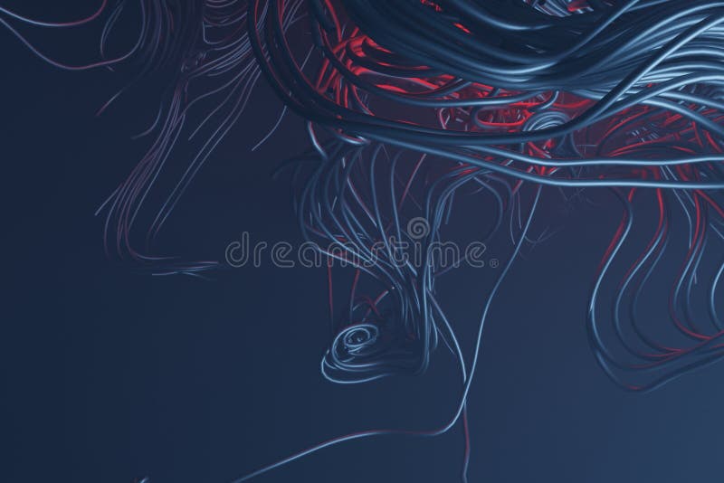 Abstract Telecommunication and Connectivity Fiber Background Stock ...