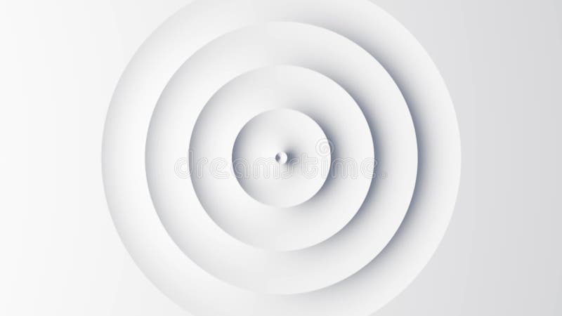 Abstract Template with Animation of White Circular Waves Stock Footage ...