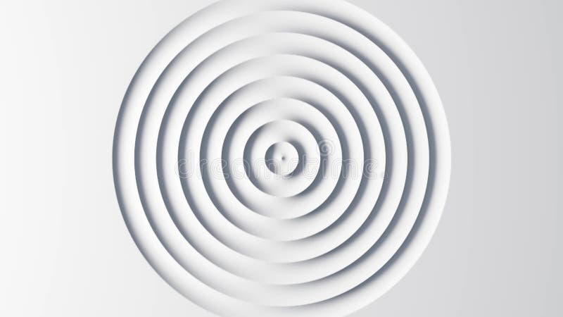 Abstract Template with Animation of White Circular Waves Stock Footage ...
