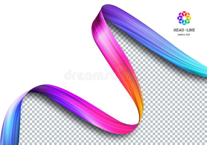 Abstract Template Background with Bright Dynamic Colorful Border ...