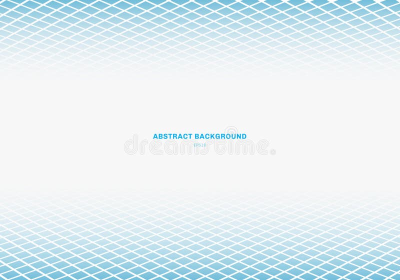 Abstract Template Blue Square Pattern Perspective Floor White ...
