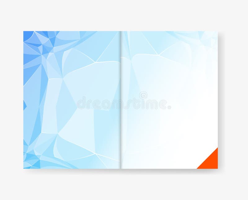 Blue Brochure Templates Collection Stock Vector - Illustration of card ...