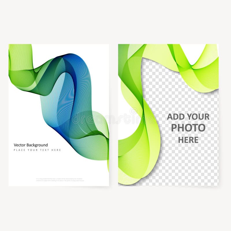 Set of Two Color Flyer Templates. Grunge Brochure Design Template Stock ...