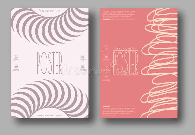 Abstract Template for the Cover, Interior, Banners, Posters, Flyers ...