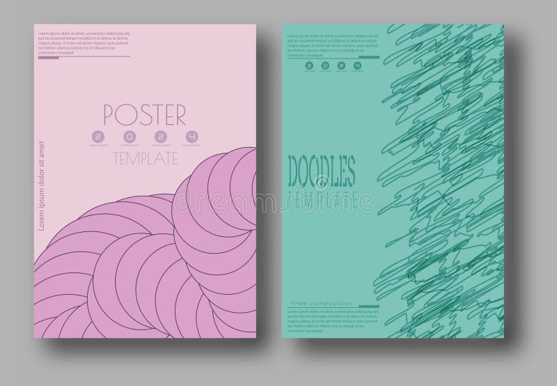 Abstract Template for the Cover, Interior, Banners, Posters, Flyers ...