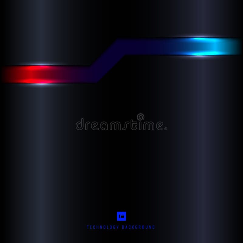 Abstract Template Dark Blue Geometric Header with Red Lighting Effect ...