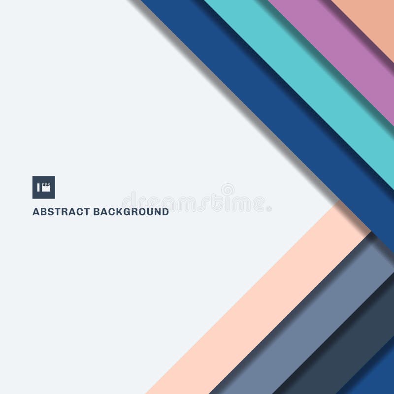Abstract Template Design Colorful Geometric Overlap Layer Striped ...
