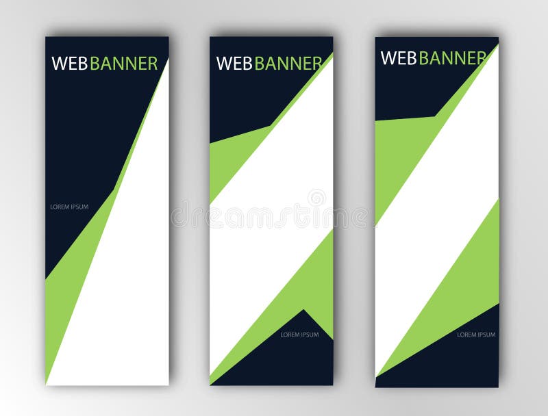 Abstract Template for the Design of a Web Banner with Space for Photos ...