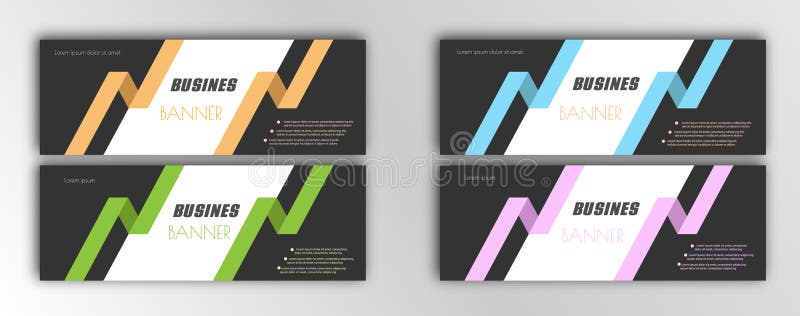 Abstract Template for the Design of a Web Banner with Space for Photos ...