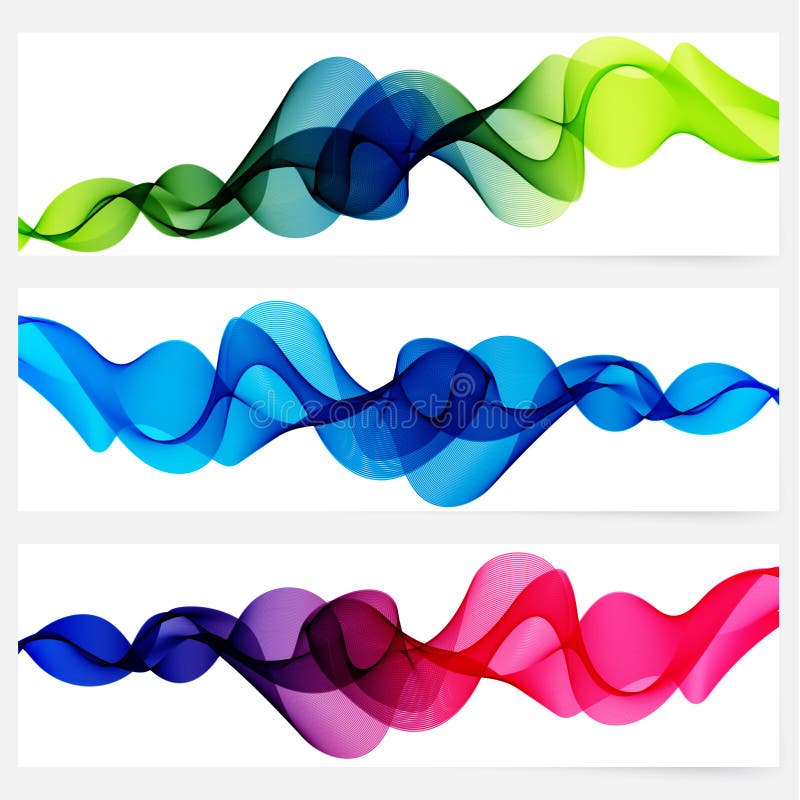 Abstract Template Horizontal Banner Stock Vector - Illustration of ...