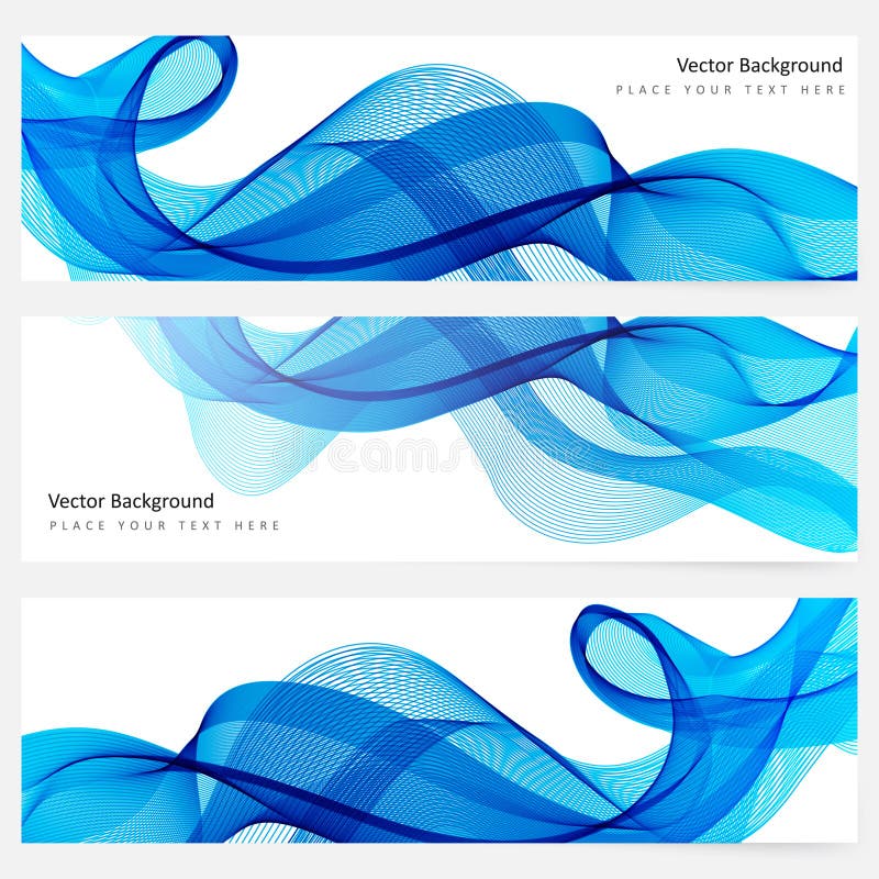 Abstract Template Horizontal Banner Stock Vector - Illustration of ...